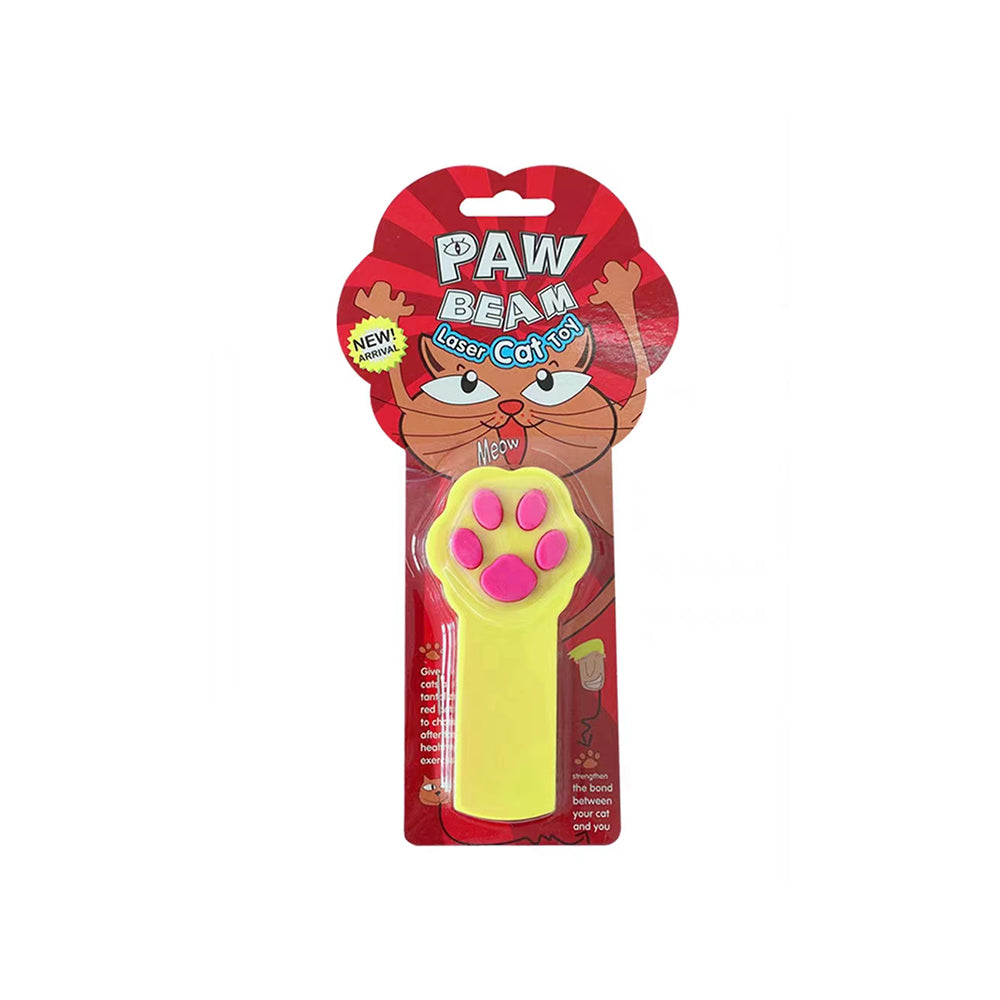 PAW BEAM Yellow Paw Laser Pointer Cat Toy – Petso
