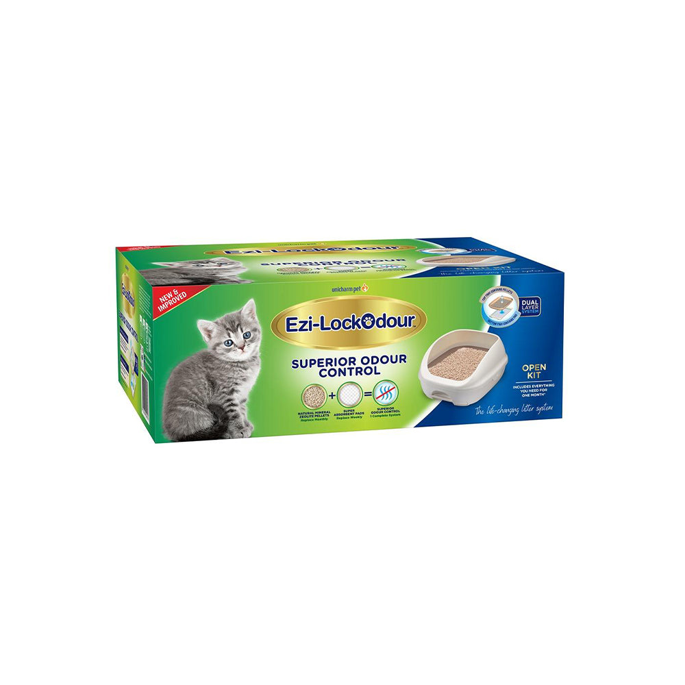 EZI-LOCKODOUR Dual Layer System Litter Tray | Cat Litter Tray | Petso