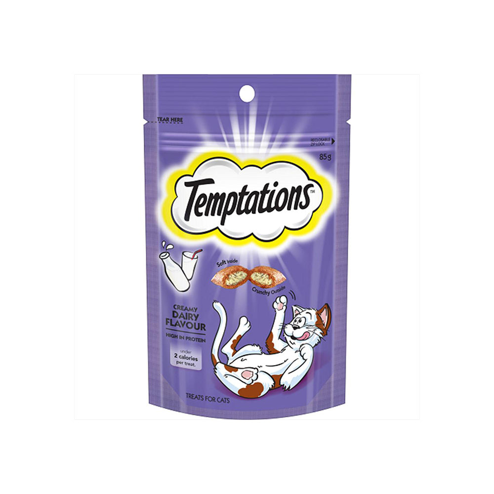 TEMPTATIONS Snacks Creamy Dairy Cat Treats 85g – Petso
