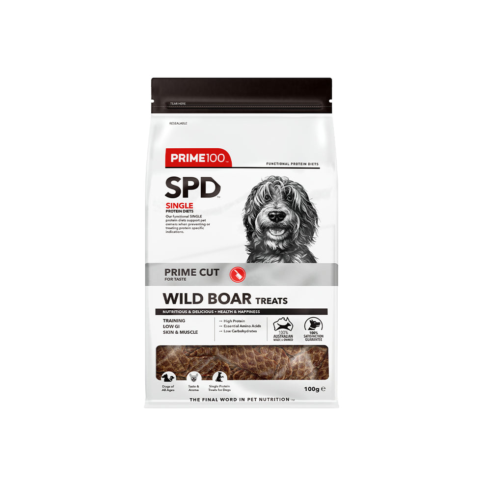 PRIME100 SPD Wild Boar Prime Cut Dog Treat 100g | Petso Au