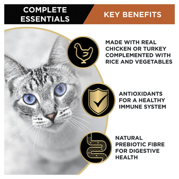 PRO PLAN Complete Essentials Chicken & Turkey White Meat Chicken Varie ...