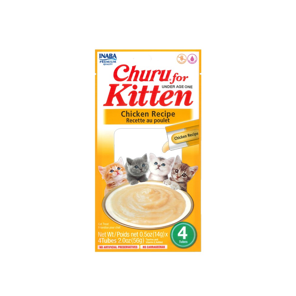 INABA Churu For Kitten Chicken Recipe (14G X 4) USA-692 – Petso
