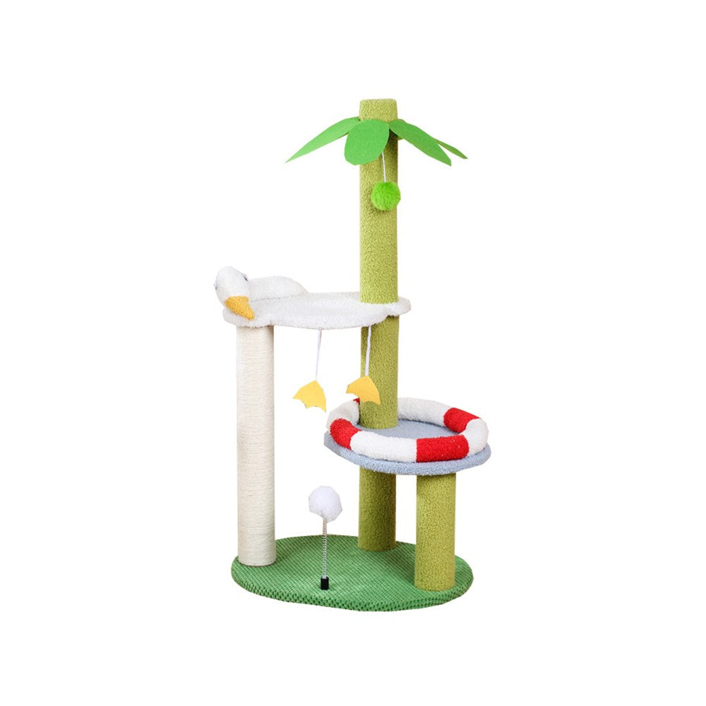 Beach Duck 3-Level Sisal Cat Tree With Scratching Pads - Large 82x34x4 ...