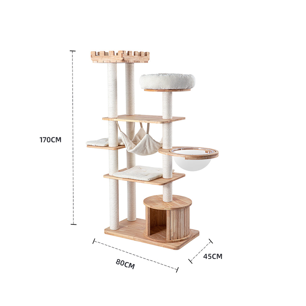 HONEYPOTCAT MZ Grand Elegance Cat Catsle With Space Capsule – Petso