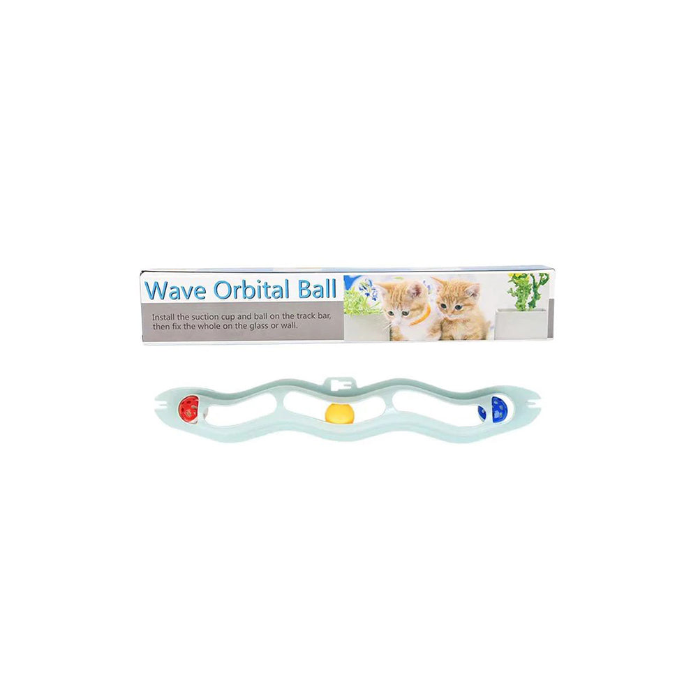 Blue Wave Orbital Ball Cat Toy | Cat Toy | Petso Au