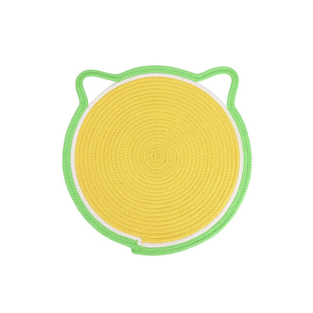 HOOPET Claws Up Yellow Cat Scratching Sisal Pad | Petso Au