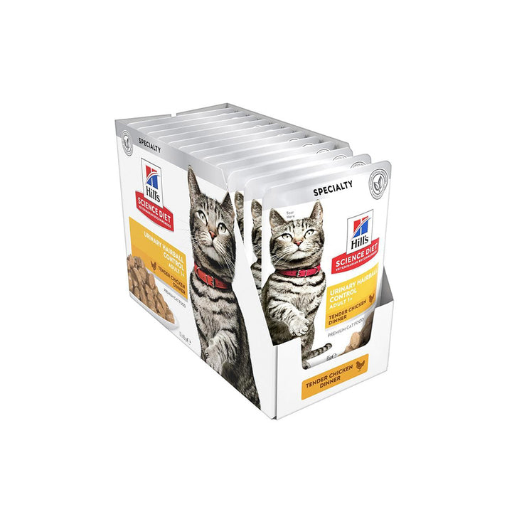 HILLS Science Diet Urinary Hairball Control Chicken Adult Wet Cat Food ...