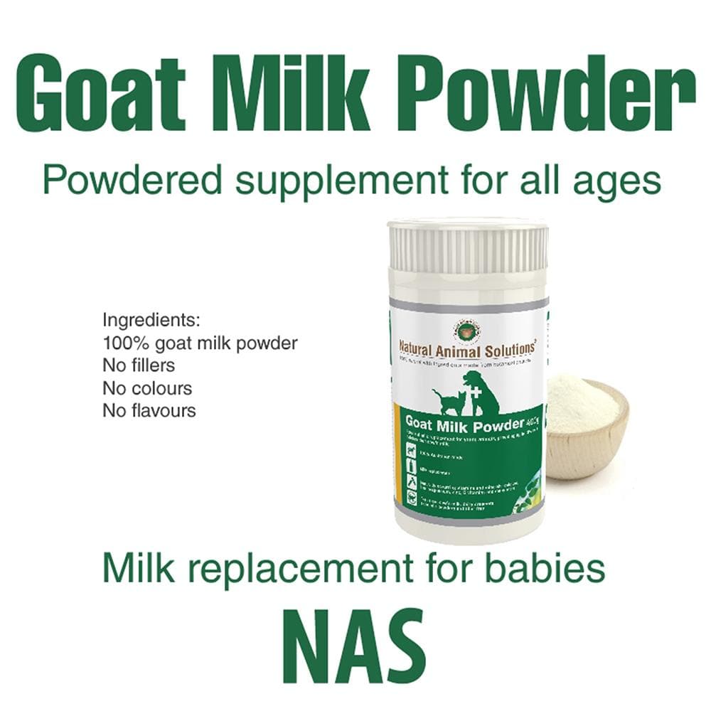 NATURAL ANIMAL SOLUTIONS Goat Milk Powder 400g l Pet Food l Petso AU