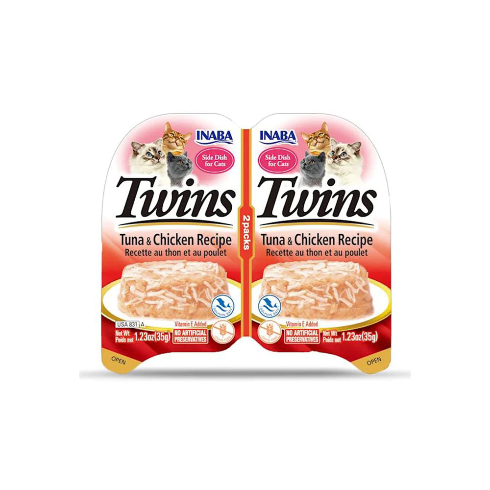 INABA Twins Tuna & Chicken Recipe Cat Treats 2x35g | Petso Au