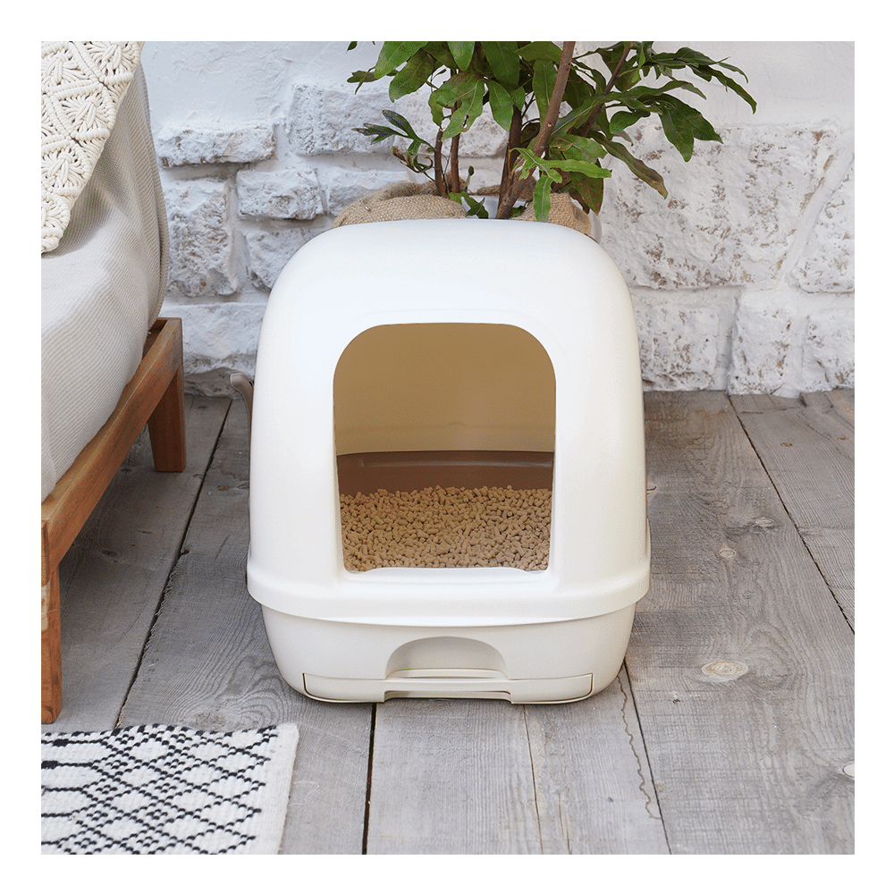 EZI-LOCKODOUR Dual Layer Hooded System Cat Litter Box | Petso Au