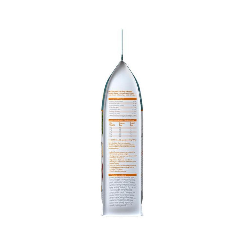 PURE LIFE Natural Boost Chicken Grain Free Cat Food 1.5kg | Petso Au